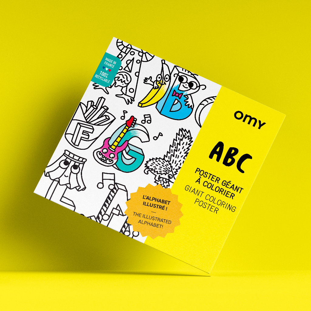 Giant Coloring Poster/ABCD – Little Labels